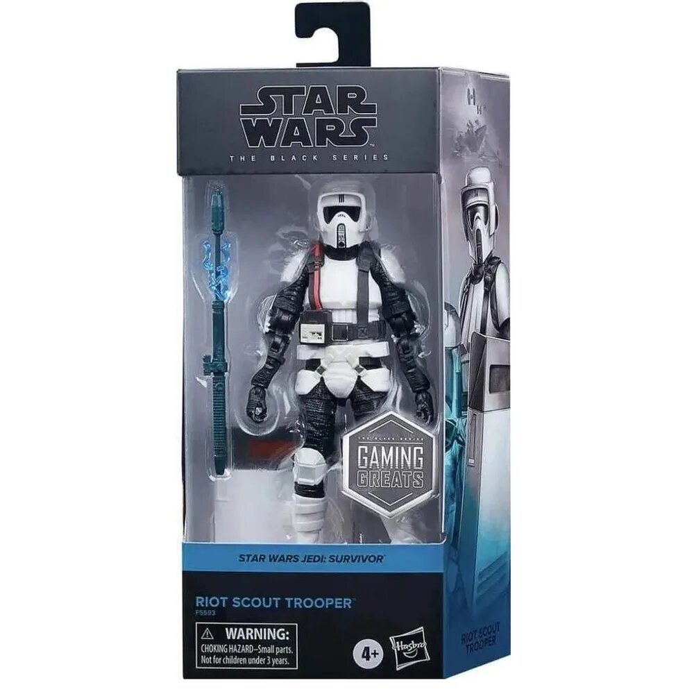 Фигурка Звездные войны Черная серия - Riot Scout Trooper, 15 см