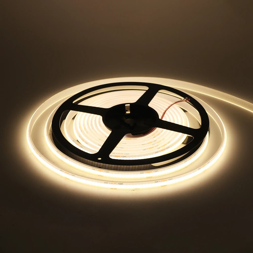 GAHADA Светодиодная лента COB 320LED 5м 10м 15м 0,5м 1м 12В/24В