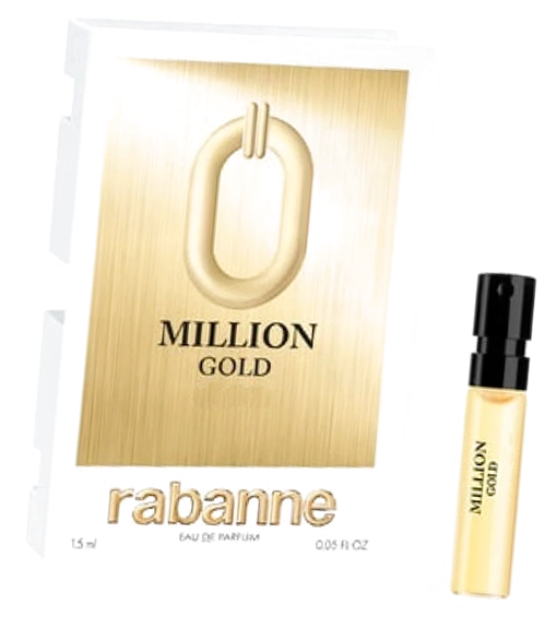Пробник парфюмерной воды Paco Rabanne Million Gold 1.5 мл - Пако Рабан Миллион Голд мужской аромат
