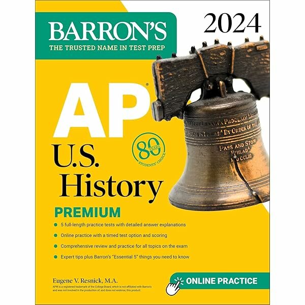 AP U.S. History Premium, 2024: Comprehensive Review With 5 Practice Tests + an Online Timed Test Option (Barron's AP Prep) Reprinted books