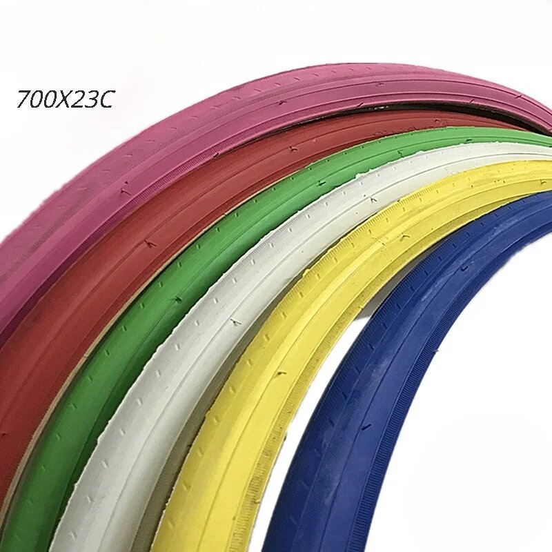 Розовые шины 700x23C для шоссейных велосипедов 700x23c red1
