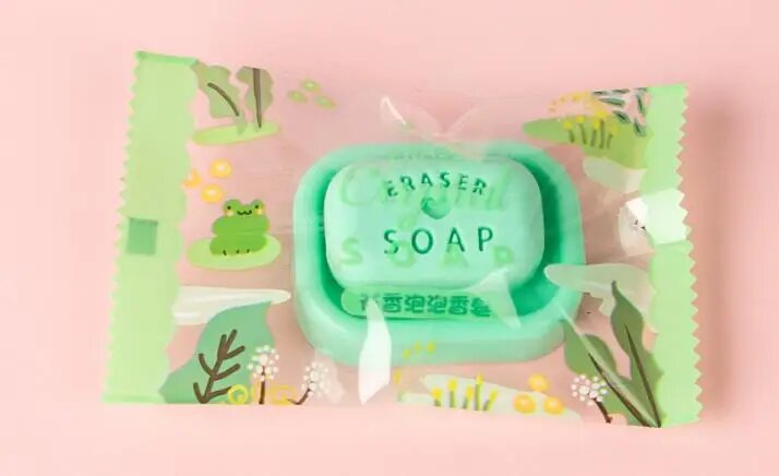 Зеленый ластик "Soap" E