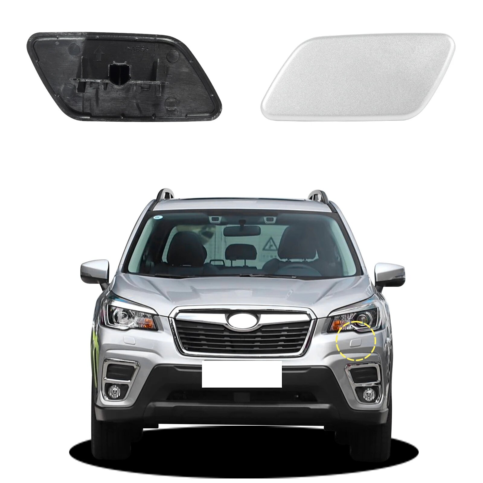 Крышка омывателя фар Subaru Forester SK 2018-2020, Silver left