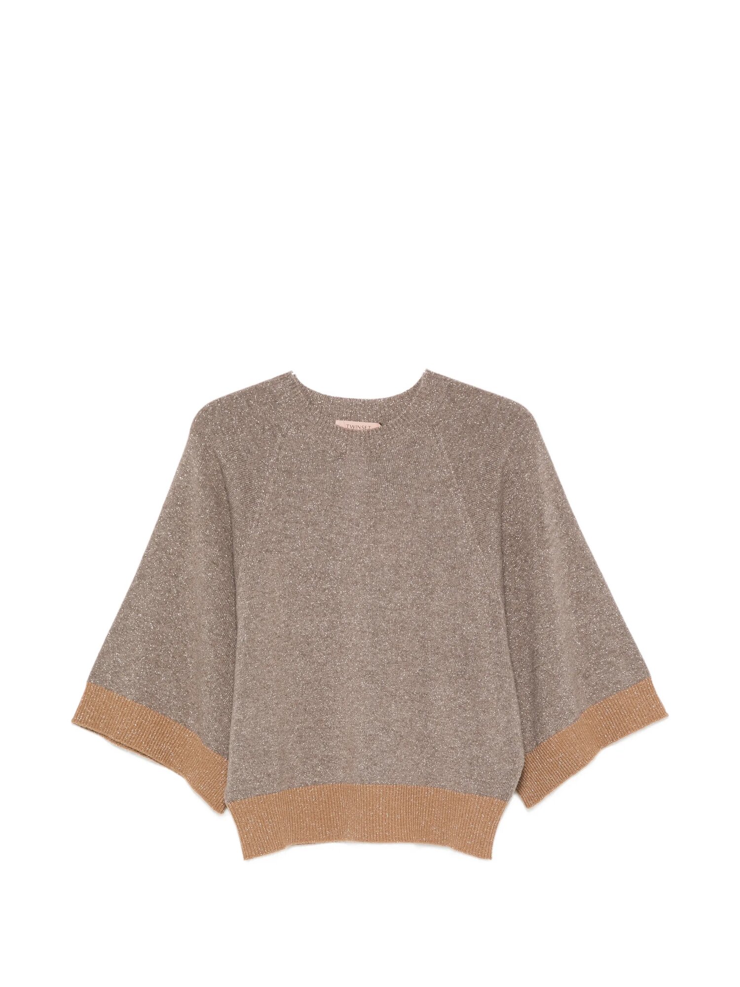 Свитер Metallic-thread wide-sleeve top