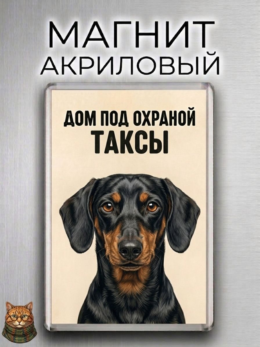 Магнит на холодильник "Такса" - сувенир собачнику/подарок собачнику/подарок для любителей собак/