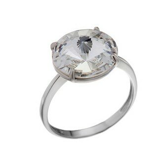 Кольцо JEWELIN, серебро, 925 проба, кристалл