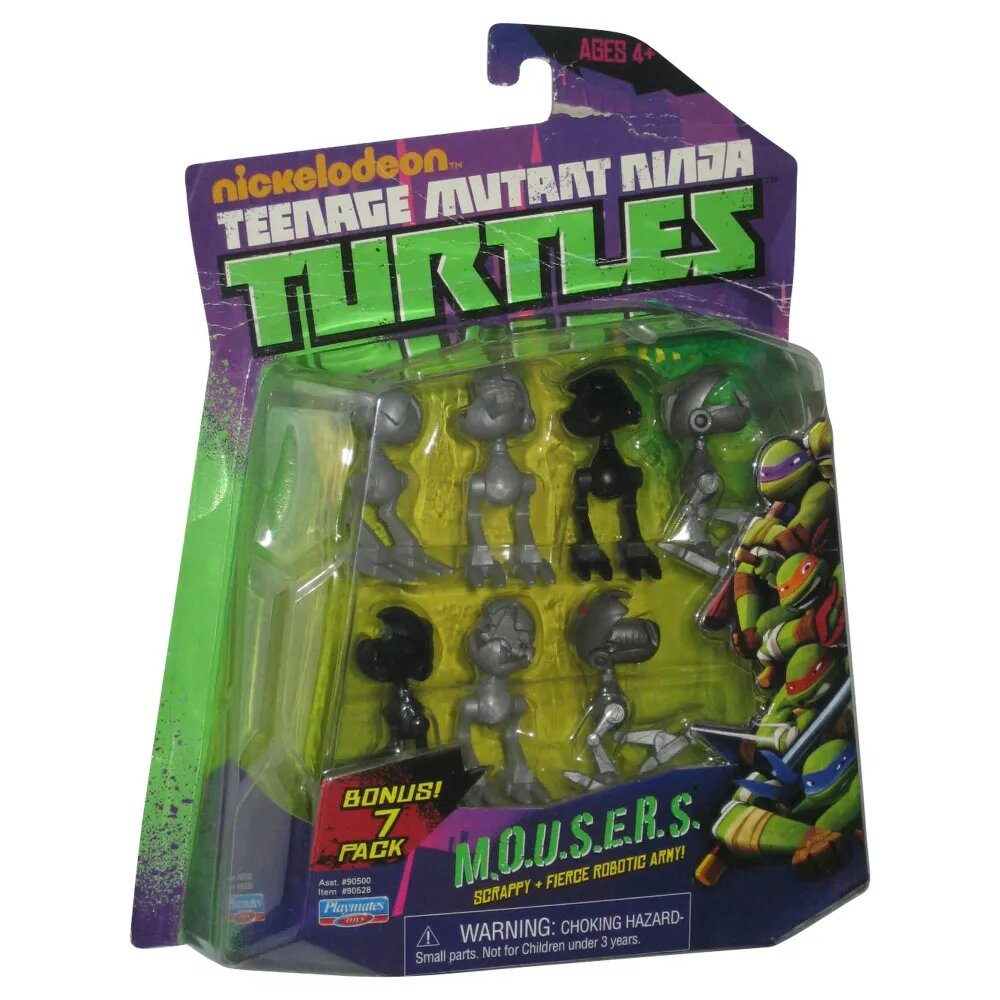 Черепашки-ниндзя Teenage Mutant Ninja Turtles, набор фигурок. S. S, 7 шт, пластик