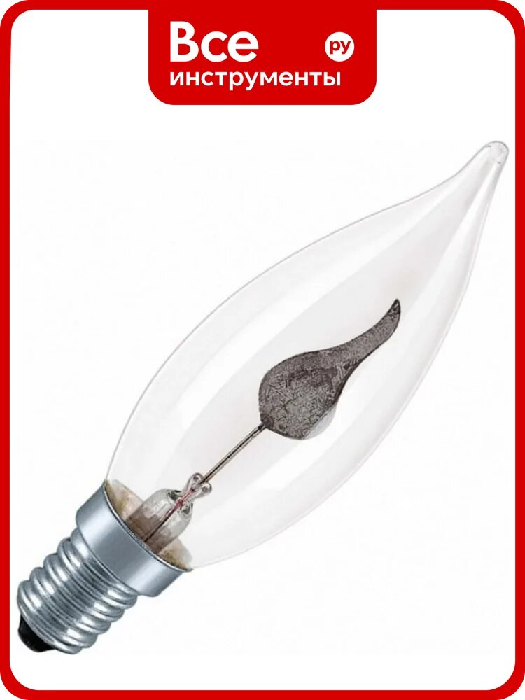 Лампа FL-LED DECOR FLICKER CA32 3W CL E14 230V FOTON_LIGHTING - мерцающий огонь d=32 l=104 605955
