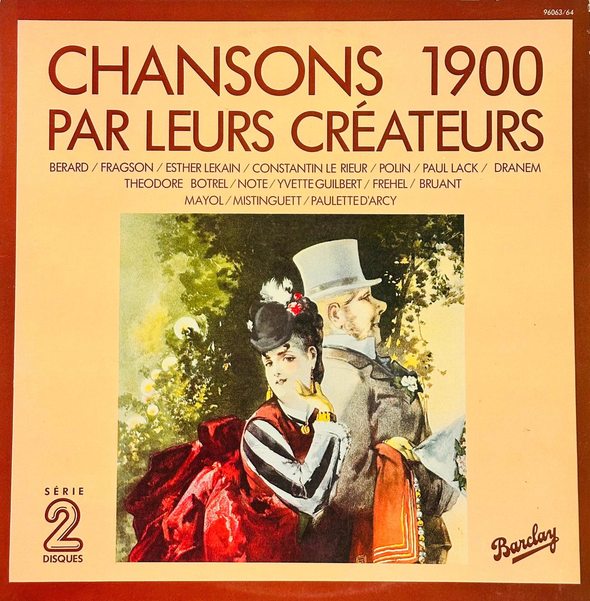 Chansons 1900 - Par Leur Crateurs, винтаж LP12" 1969 France
