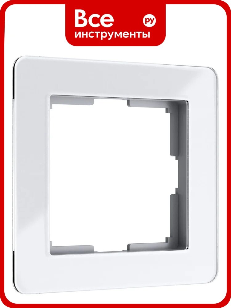 Рамка на 1 пост WERKEL W0012701 Acrylic белый a059313