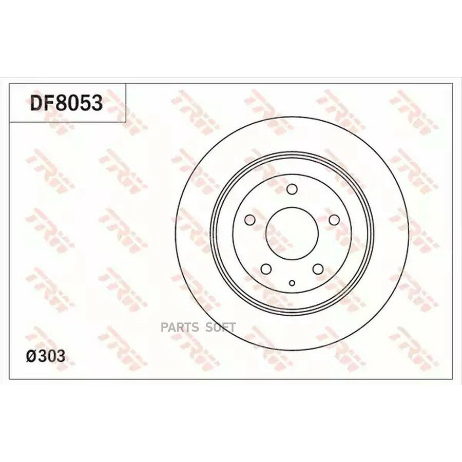 TRW DF8053 Диск тормозной MAZDA CX-5 11- задний арт. продавца TRWDF8053