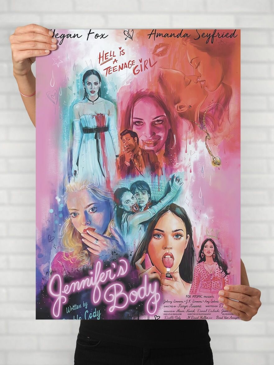 Плакат на стену для интерьера Тело Дженнифер (Jennifer Body 4) - Постер по фильму кино формата А1 (60x84 см)