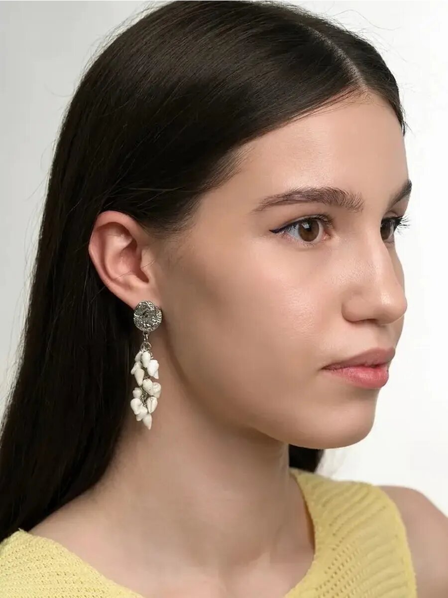 Серьги, ракушка