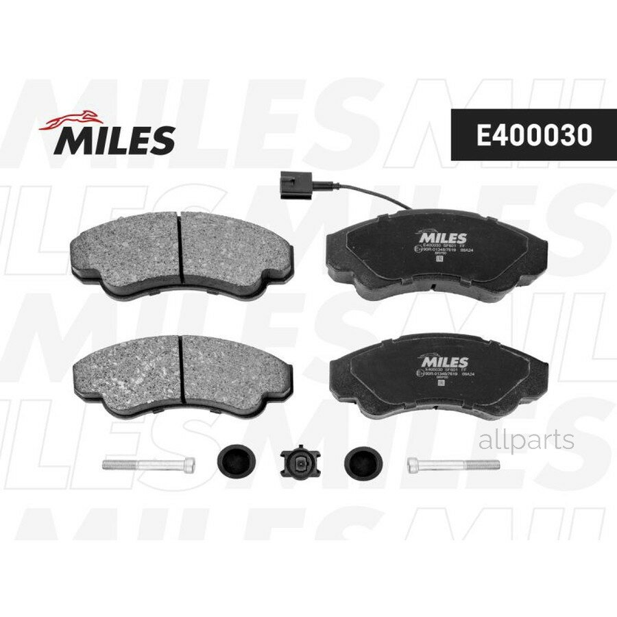 MILES E400030 Колодки тормозные FIAT DUCATO 02>/CITROEN JUMPER/PEUGEOT BOXER 94>(1800кг) перед