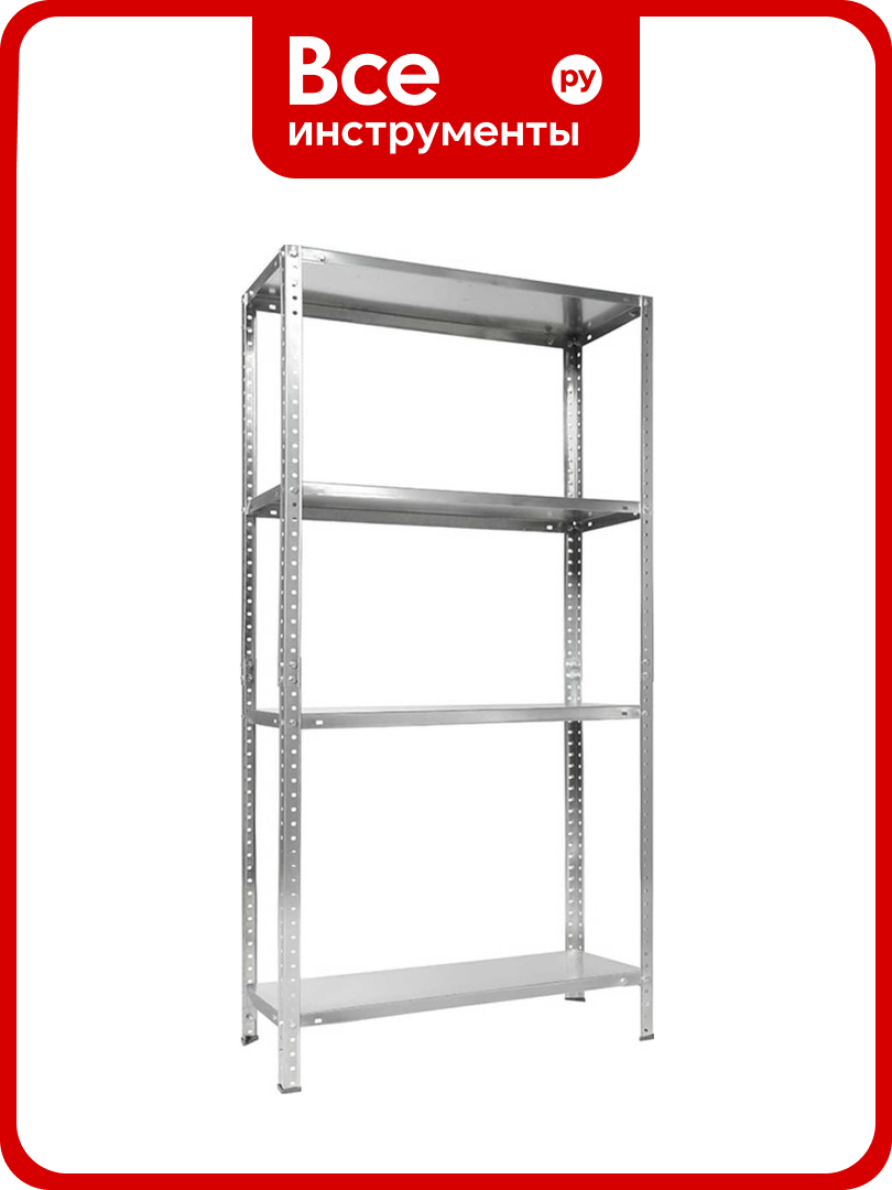 Стеллаж практик ES 150KD-75x30-4 S24099033458, Материал из оцинковочной стали обеспечивает устойчивость к коррозии