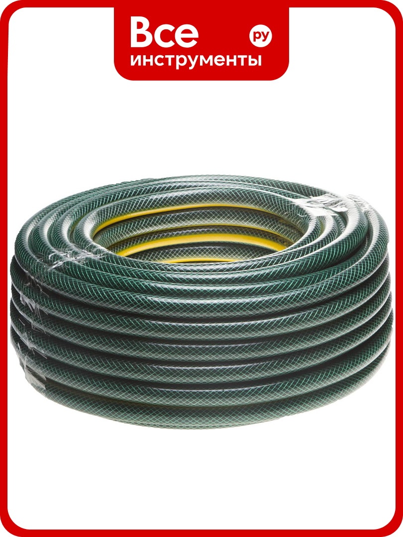 Шланг поливочный STANDARD (3-х слойный, 15 атм, 1/2", 25 м) Grinda 429000-1/2-25, полива садово