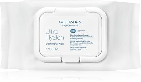 Салфетки для снятия макияжа Missha Super Aqua 10 Hyaluronic Acid, 30 шт