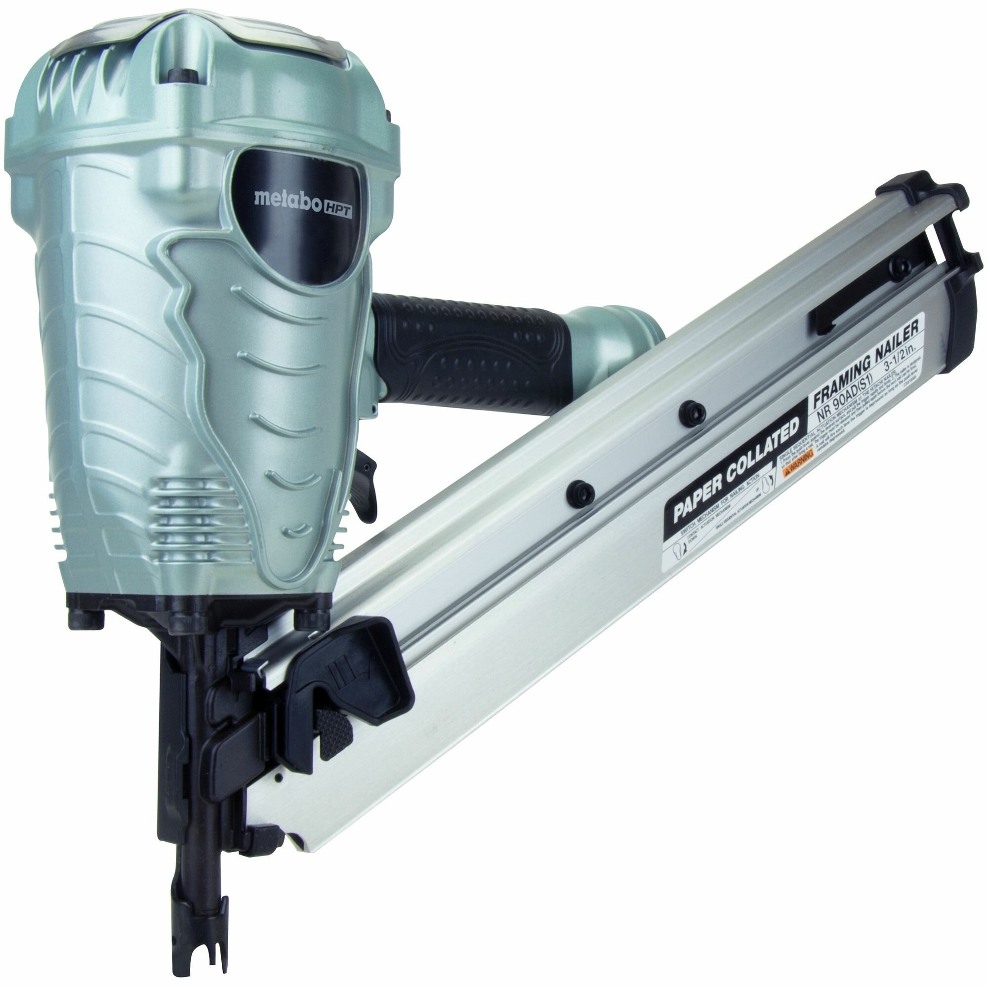 Каркасный нейлер Metabo HPT NR90ADS1, гвозди 30° 50-90мм.