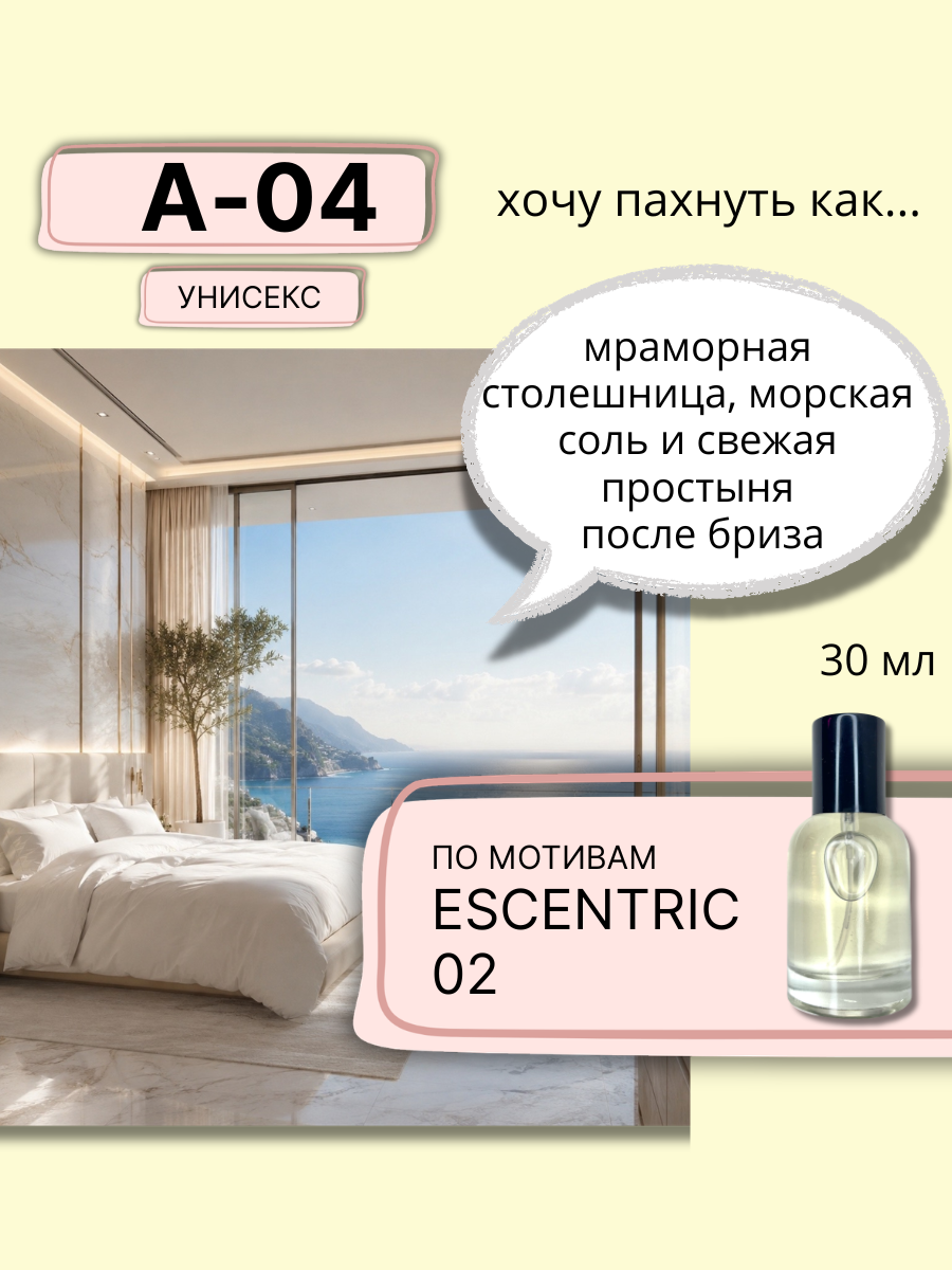 Духи Escentric 02, Aromat Perfume, Extrait de Parfum, 30 мл, унисекс