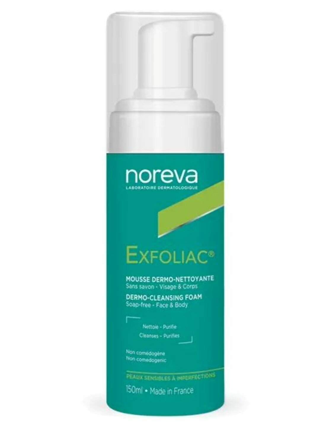 Норева эксфолиак Очищающая пенка для лица, 150 мл / NOREVA Exfoliac Foam