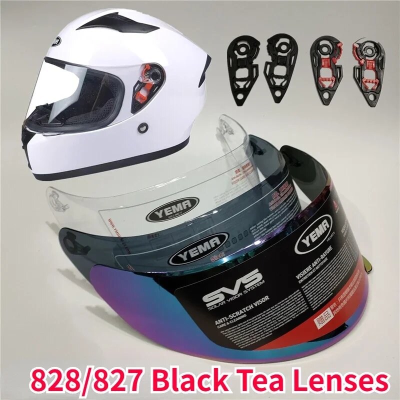 YEMA Original Motorcycle Helmet Lens for 926/832/828/829/831/633/619/630/627/639/327207 Motociclista Accesorios YEMA Helmet