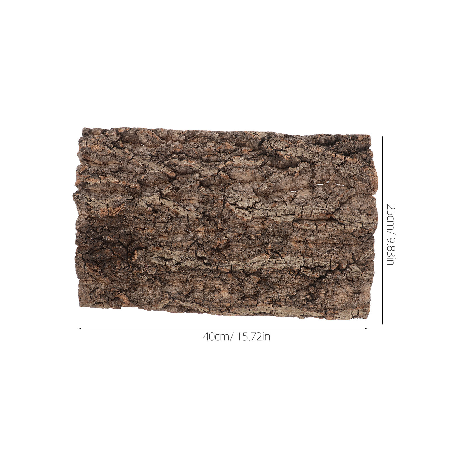 Декоративный Фон Из Коры Дерева Для Террариума Аквариума 40.00X25.00X1.00Cm