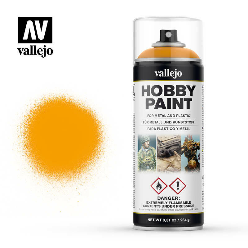 Аэрозольная грунтовка Vallejo серии Aerosol - Sun Yellow (400 мл)