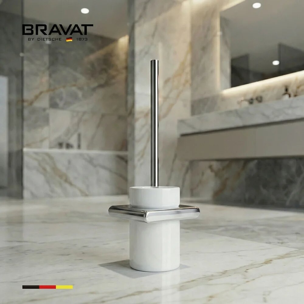 Держатель ершика для унитаза BRAVAT D71132CP-SW