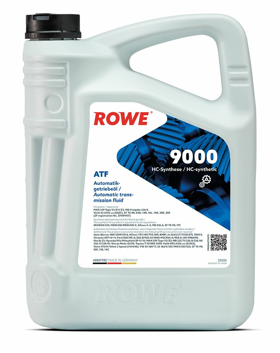 Трансмиссионное масло ROWE HIGHTEC ATF 9000 (5 л)