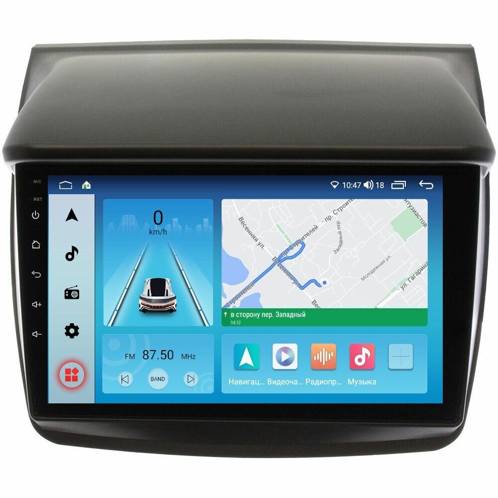 Магнитола Epic T18 Mitsubishi Pajero Sport 2 2008-2014, L200 IV 2006-2015 - Android 12 - Процессор 8 ядерный - Память 4+64Gb - Carplay - DSP 36 полос - 4G(Sim)