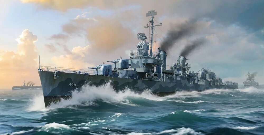 Эсминец USS Fletcher (DD-445) trumpeter-65309