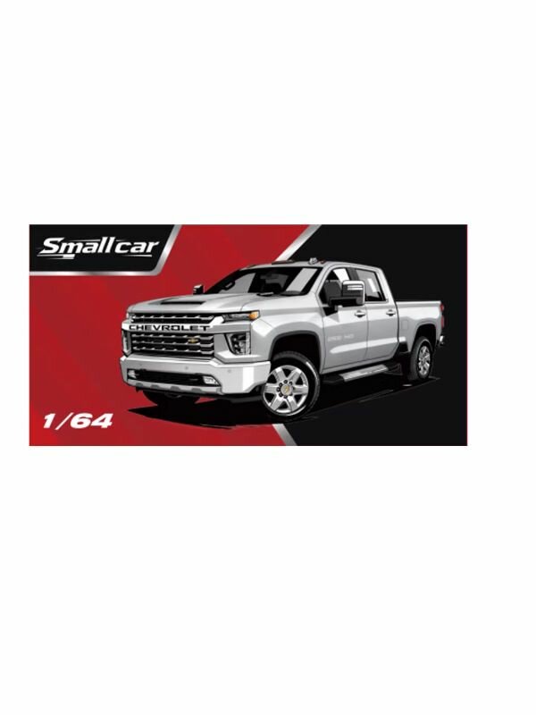 Машинка металлическая модель Smallcar 1:64 Chevrolet Silverado Pickup Truck Red