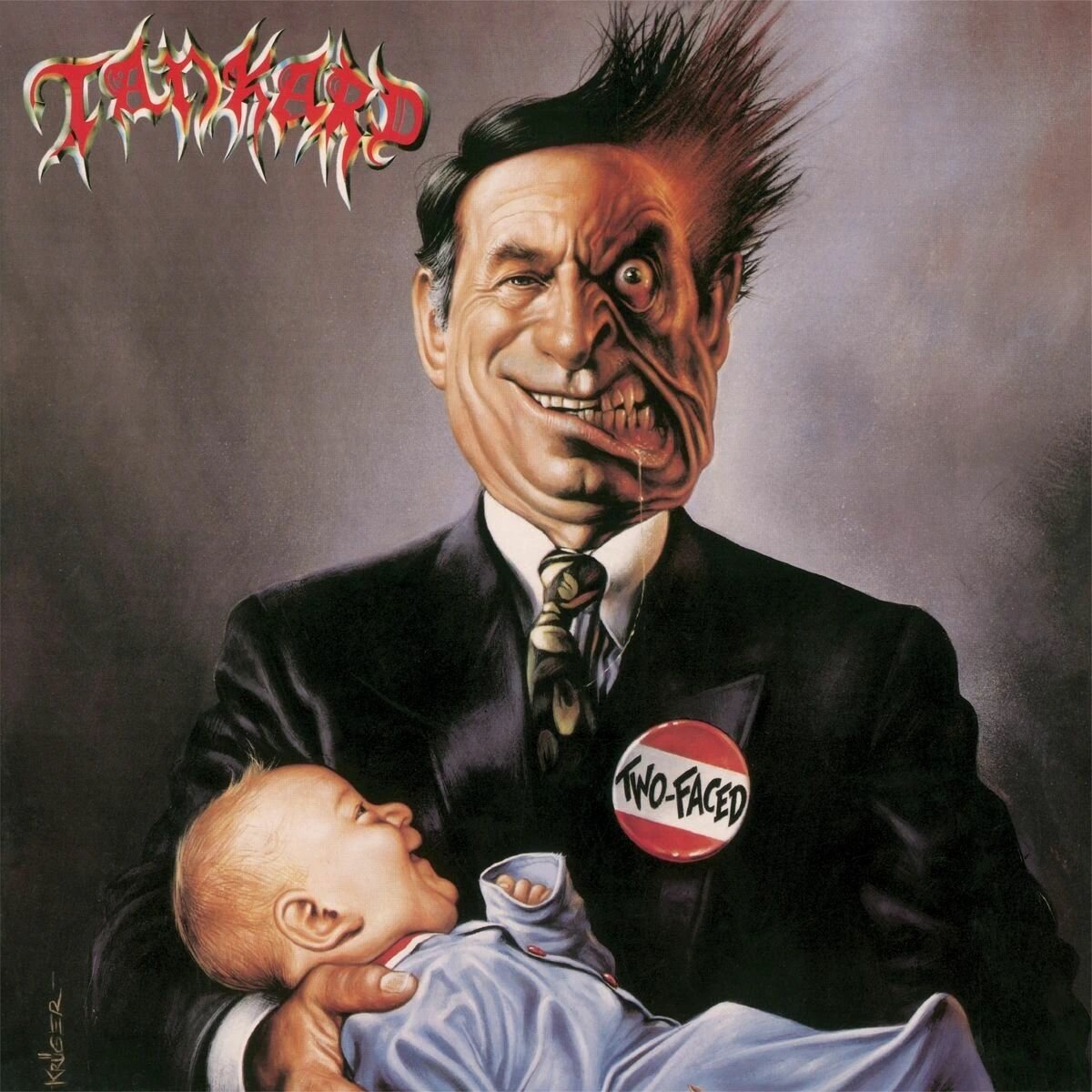 Tankard: Two-Faced (Grey Black) (LP) Limited Edition, 2018, Noise, Виниловая пластинка