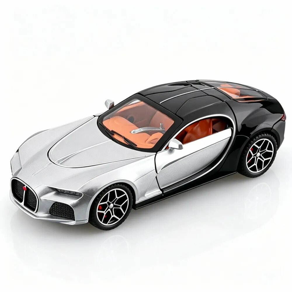 Масштабная модель Bugatti Atlantic 1:32 из металла, игрушечная машинка, коллекционный подарок мальчику