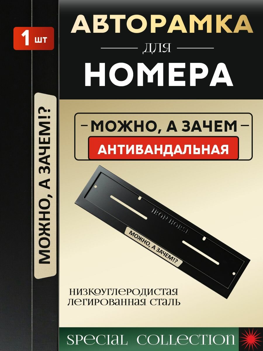 Рамка для номерного знака можно, А зачем металлическая антивандальная