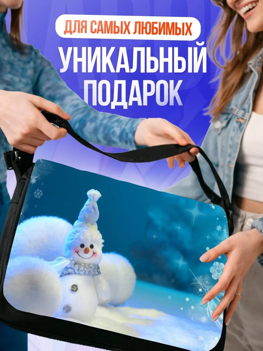 Сумка Снеговик в снегу — фото 1
