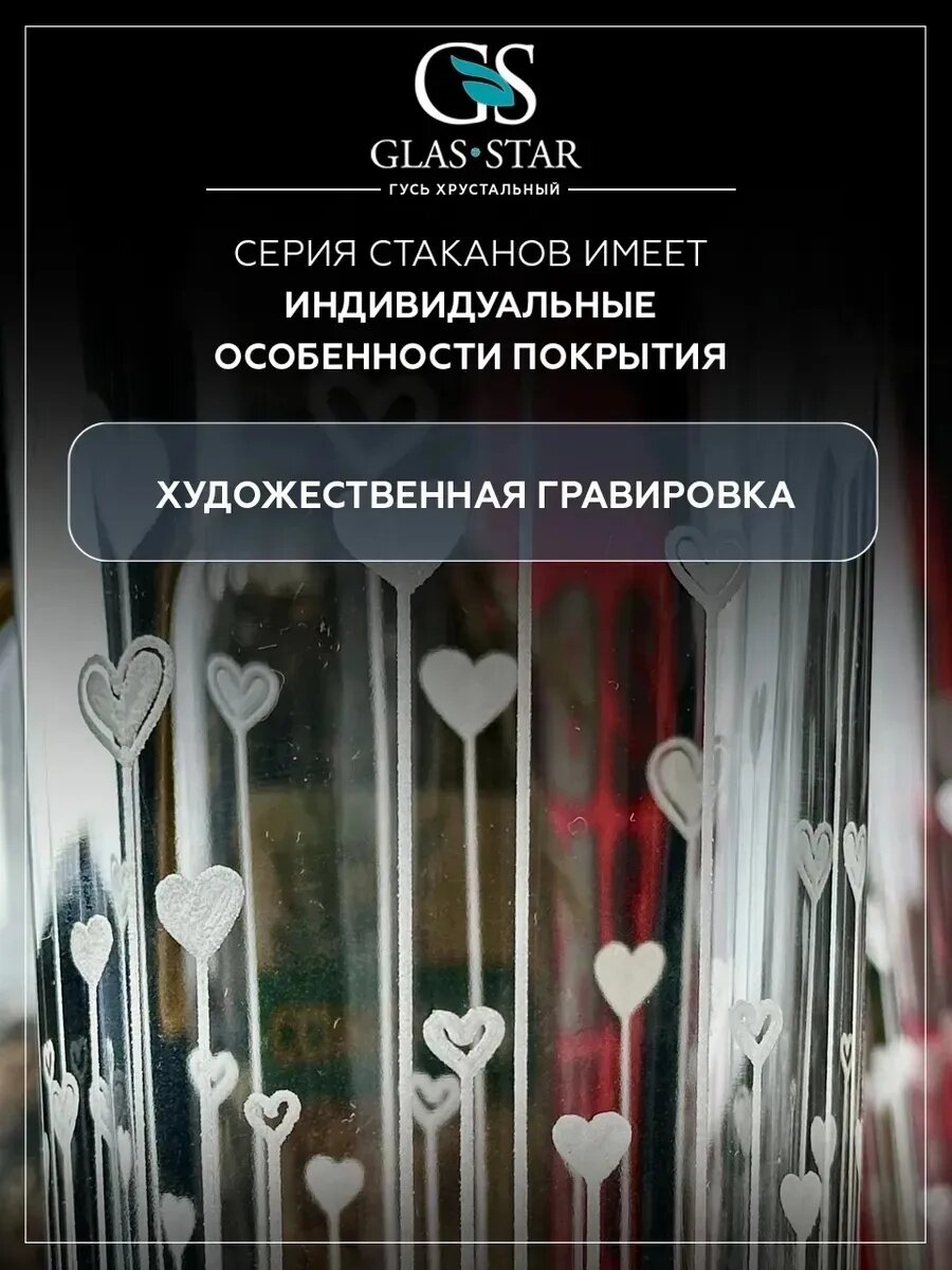 Набор высоких стаканов для напитков 6 шт