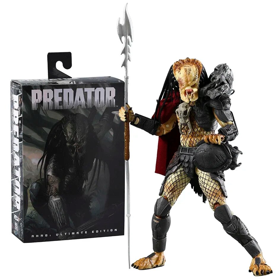 Фигурка Predator Ultimate Ahab NECA 7 дюймов ПВХ Ahab Predator box