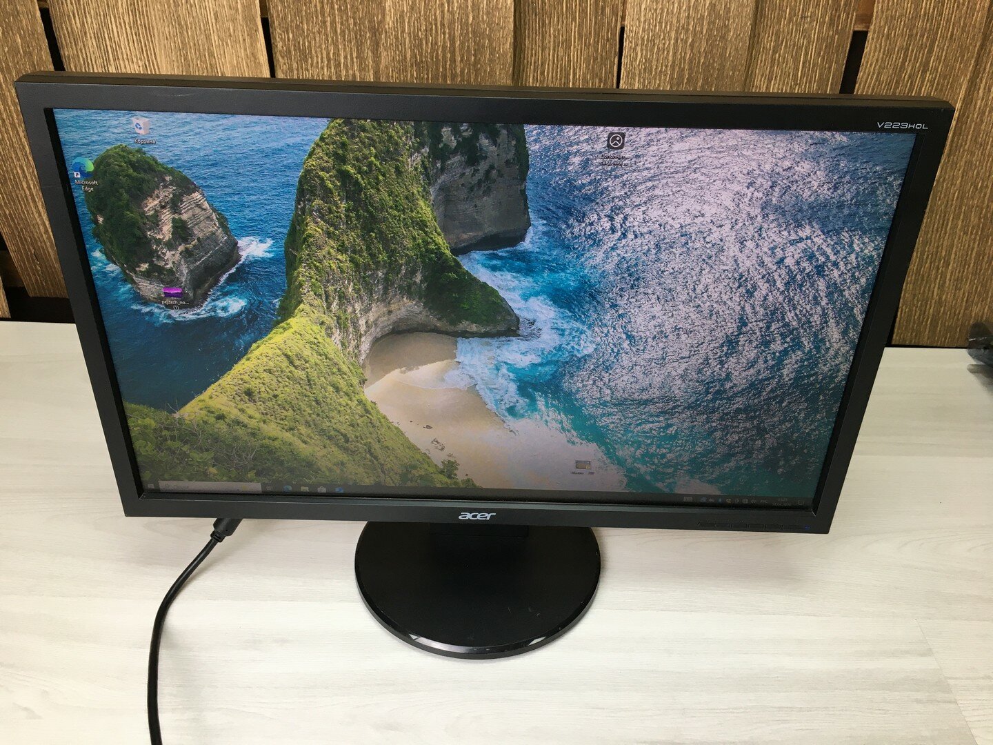 Монитор 21.5" Acer V223HQL, VGA, DVI-D