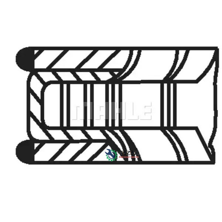 MAHLE 04002N0 Комплект поршневых колец