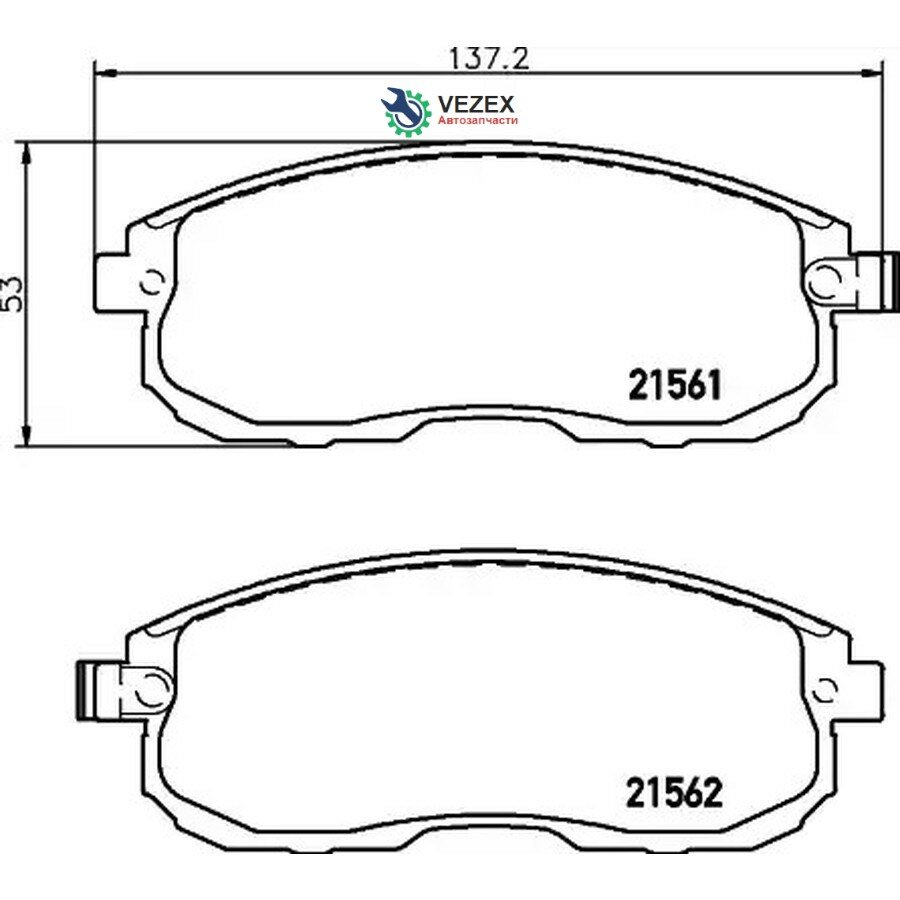 MINTEX MDB2967 Колодки тормозные дисковые к-т 4 шт. MDB2967