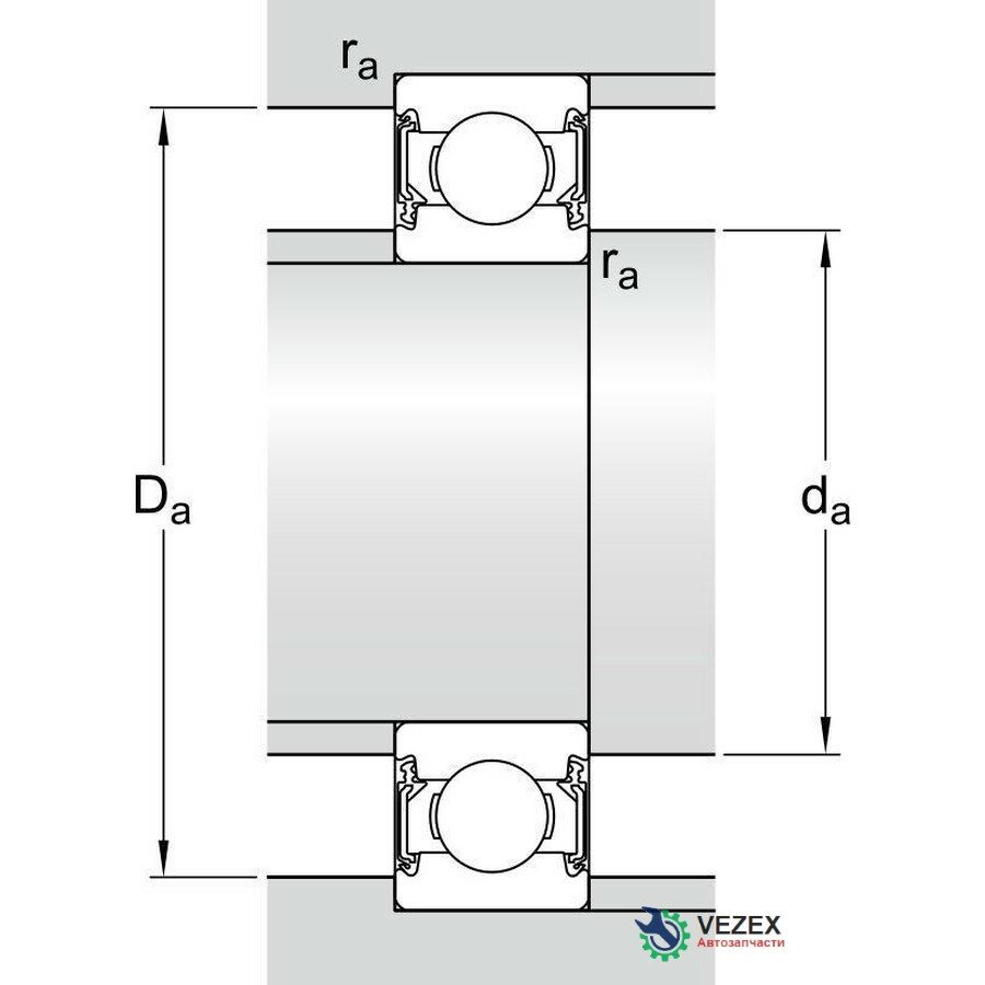 SKF 60092RS1 Опора карданного вала