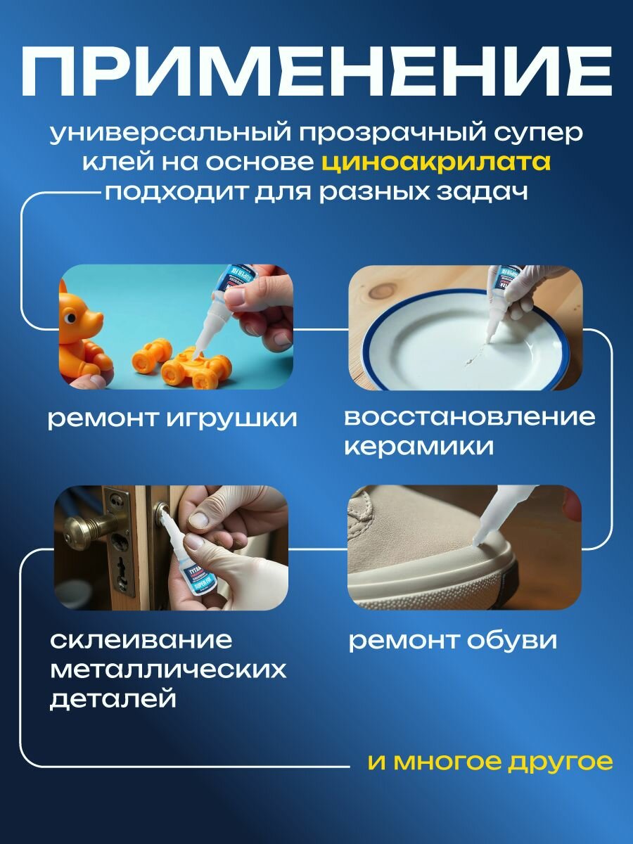 Супер клей TYTAN SUPER FIX — фото 1