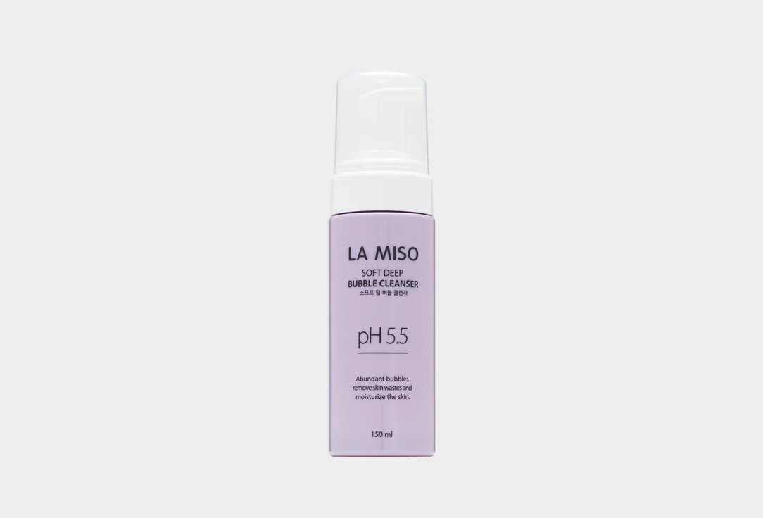 La Miso Soft deep bubble cleanser Мягкая кислородная пенка для глубокого очищения лица 150мл