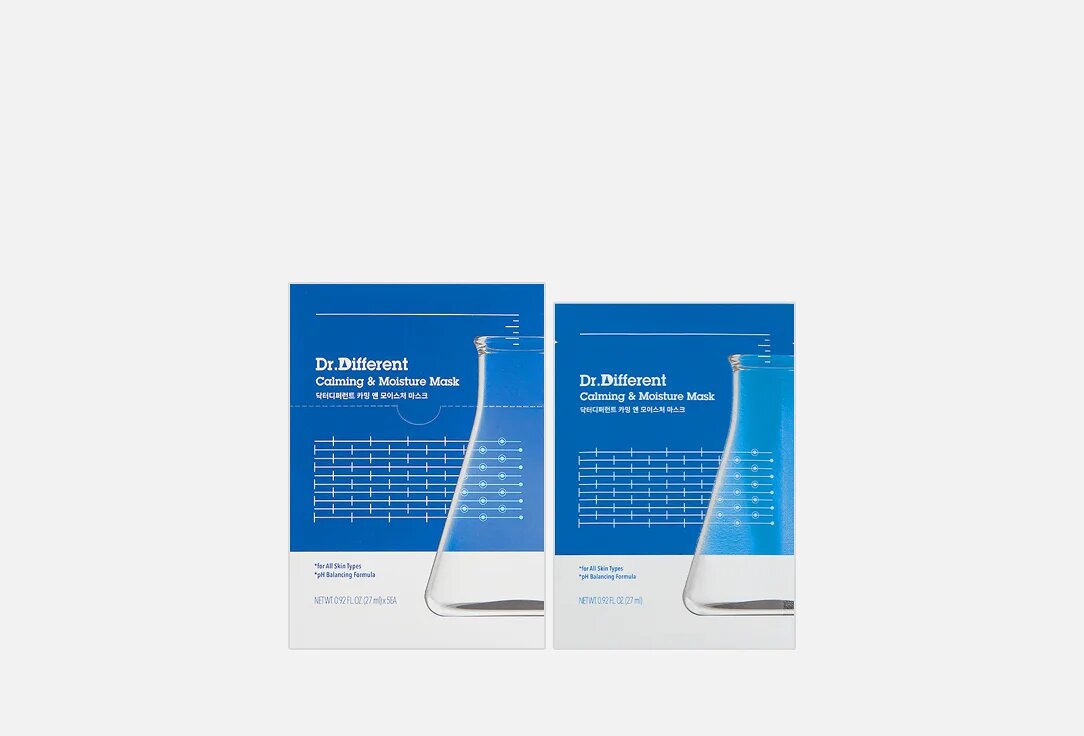 Dr.Different Calming & Moisture Успокаивающая увлажняющая маска 5шт