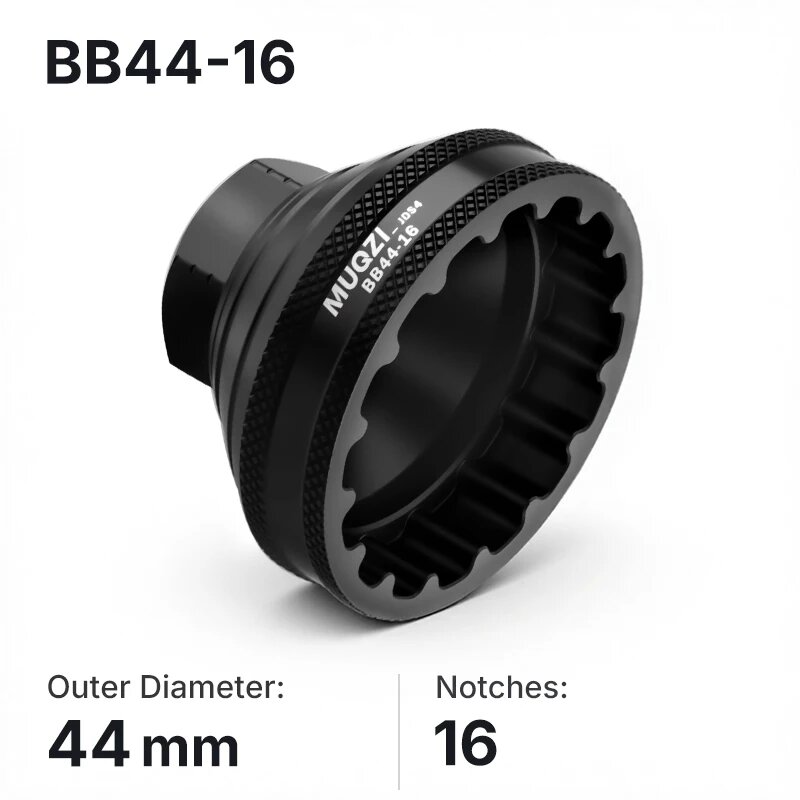 Инструмент для кареток MUQZI 12/16 зубцов Черный, BB44-16T Black