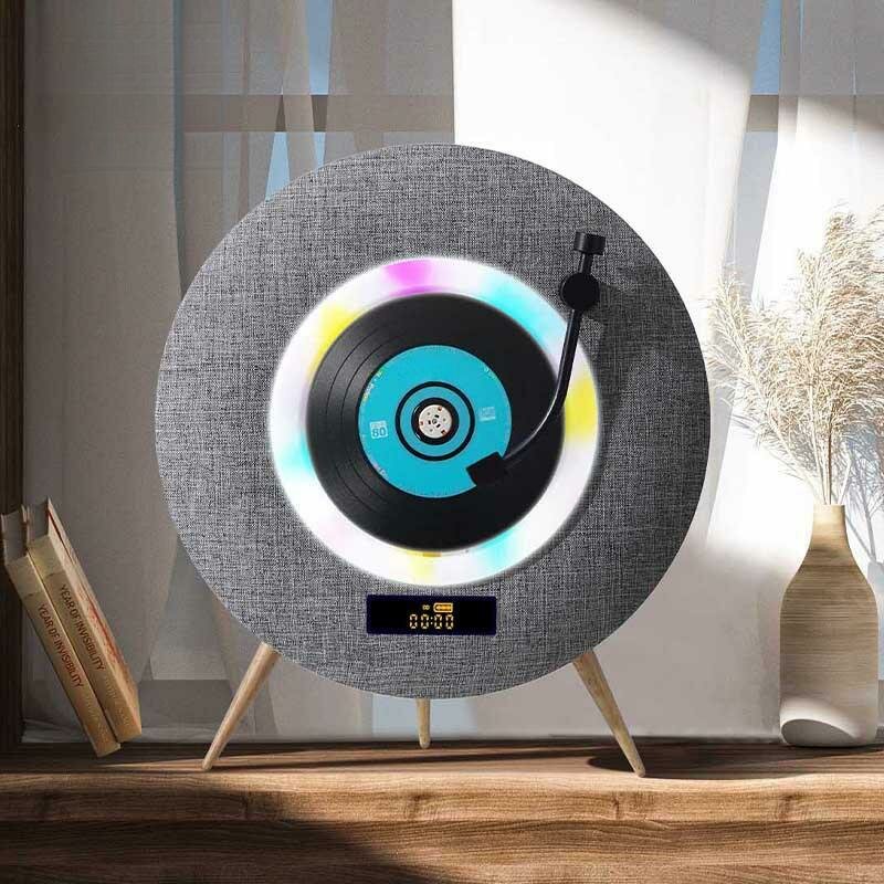 Портативная Bluetooth-колонка с функцией проигрывания альбомов на CD, LED-дисплей, большой аккумулятор 4000 мАч, Bluetooth 5.3, двойные динамики, звук Hi-Fi