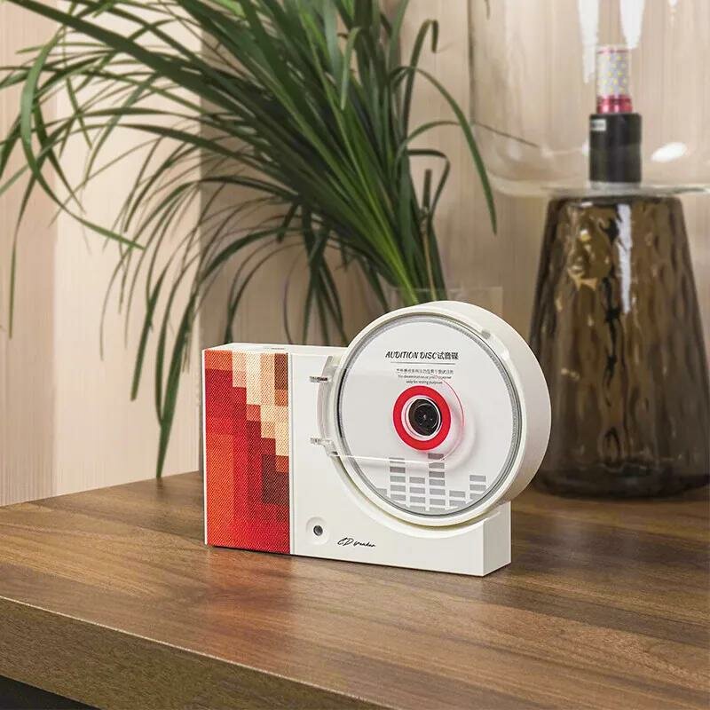 Портативный ретро CD-плеер 4000 мАч, Bluetooth, Hi-Fi звук, динамики, настенное и настольное крепление, музыкальный CD-плеер с пультом дистанционного управления