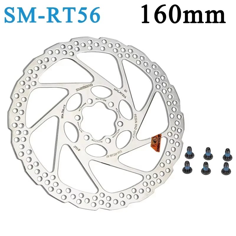 Тормозной диск Shimano DEORE SM-RT56 160/180 мм 6 болтов 160mm