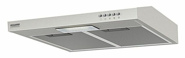 Вытяжка козырьковая Krona Jessica slim 600 белый управление: кнопочное
